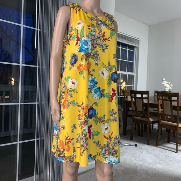 MSK | Dresses | Msk Jersey Floral Dress | Poshmark